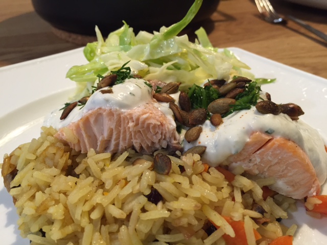 Saffron Rice with Sweet Carrots, Currants and Mushrooms, Toasted Spiced ...